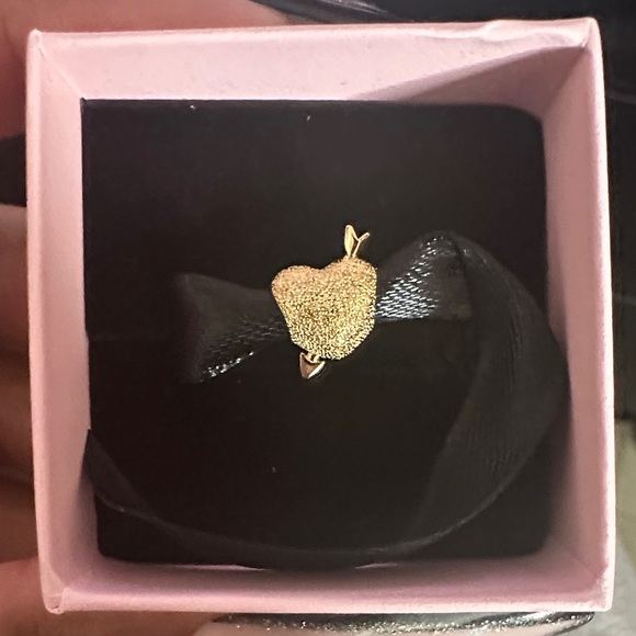 Pandora | Jewelry | Pandora Gold Heart Charm | Poshmark